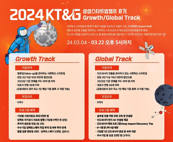 KT&G, 청년 창업가 육성 ‘상상스타트업캠프 8기' 모집